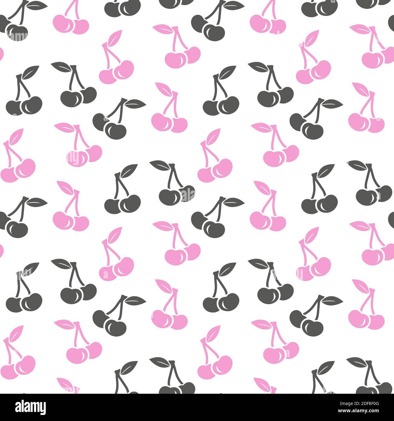 Cute cherry seamless pattern. Good for textile, wrapping, wallpapers ...