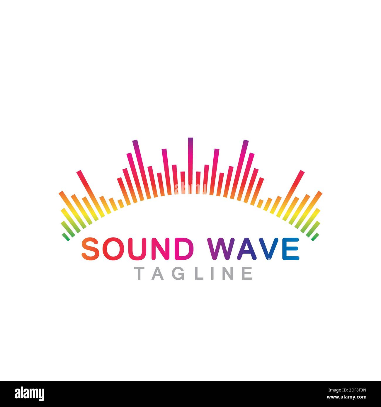 Sound waves vector illustration design template Stock Vector Image ...