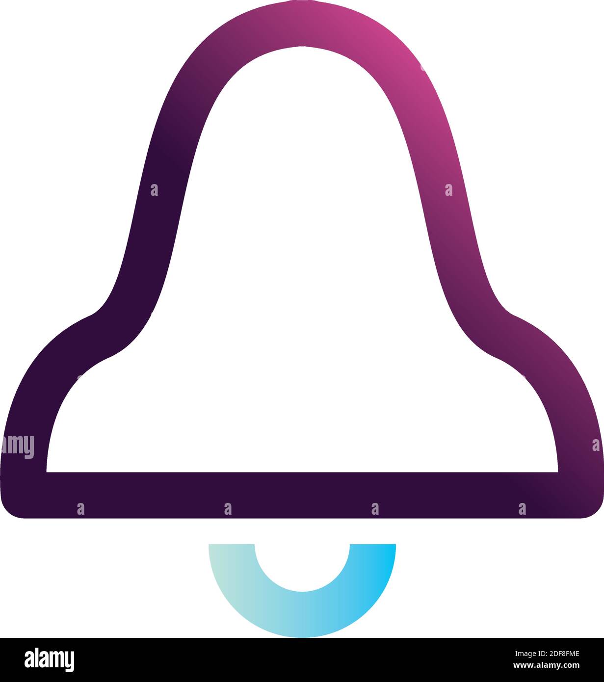 Bell icon design, Ring alert alarm call jingle handbell object sound ...