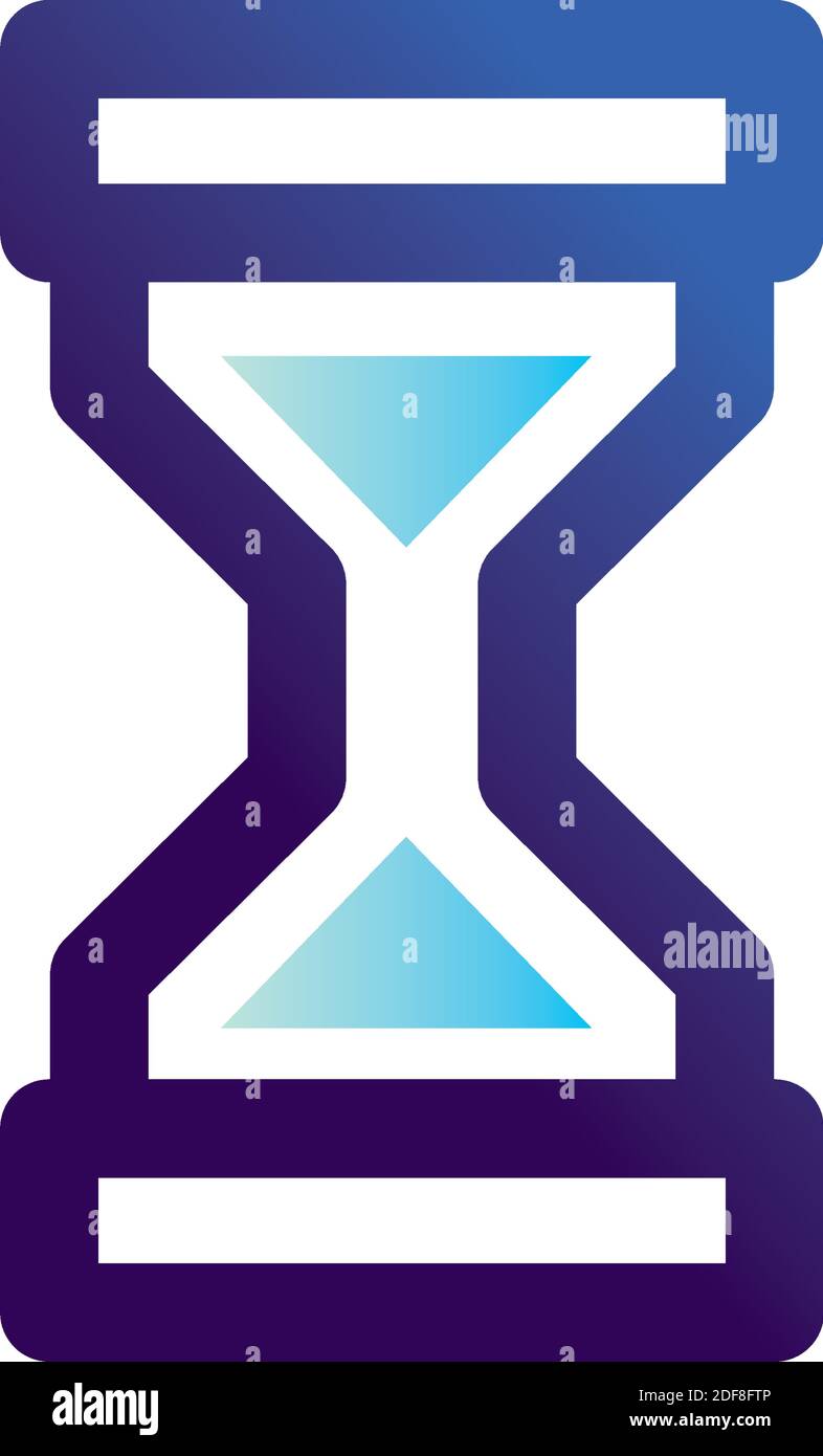 Sand hourglass design, Time timer clock glass countdown theme Vector ...