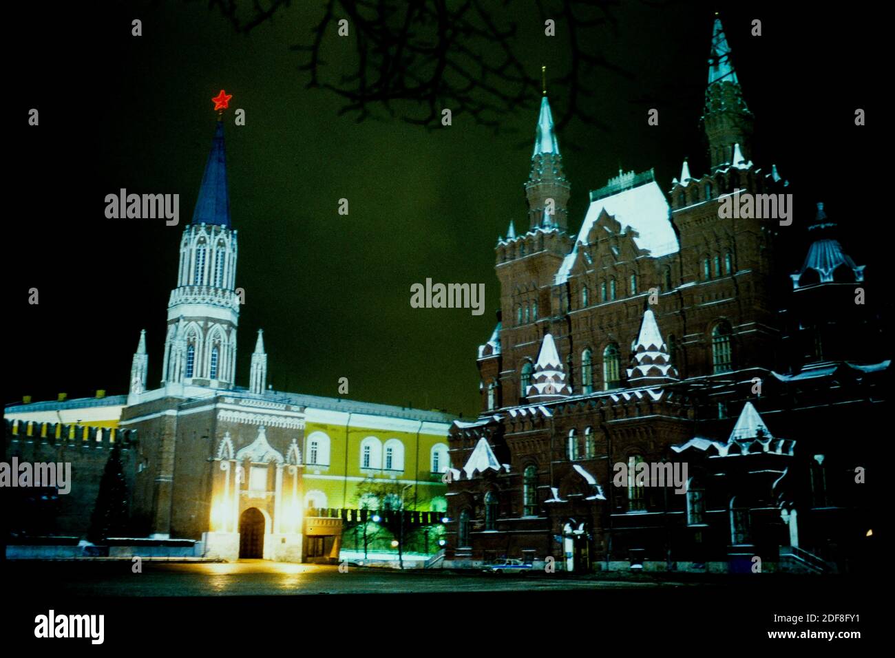 Red square and Kremlin palace, Moscow, CEI, Former USSR, 1991 Stock ...