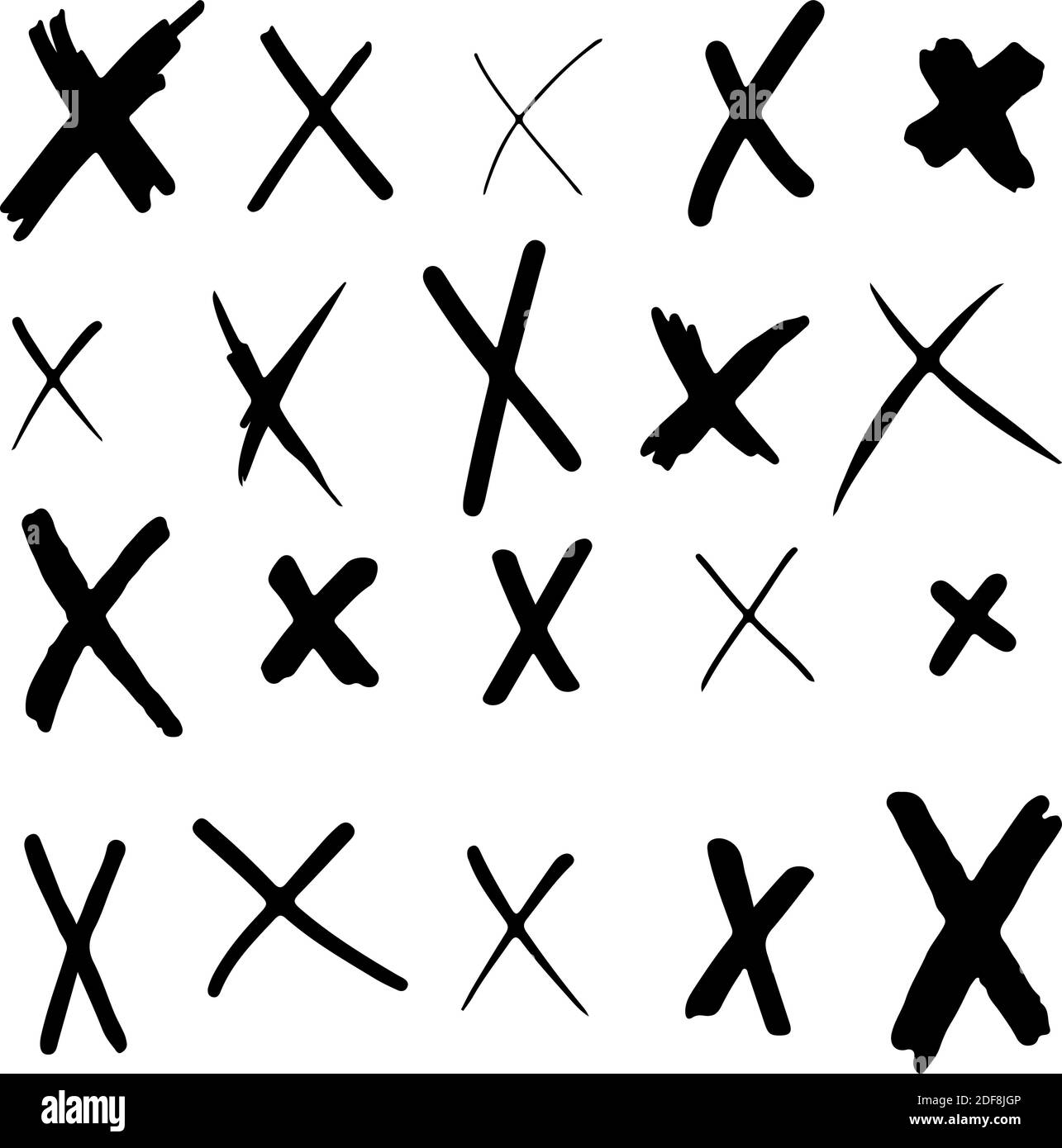 Black no check, check list icon vector design isolated on white ...