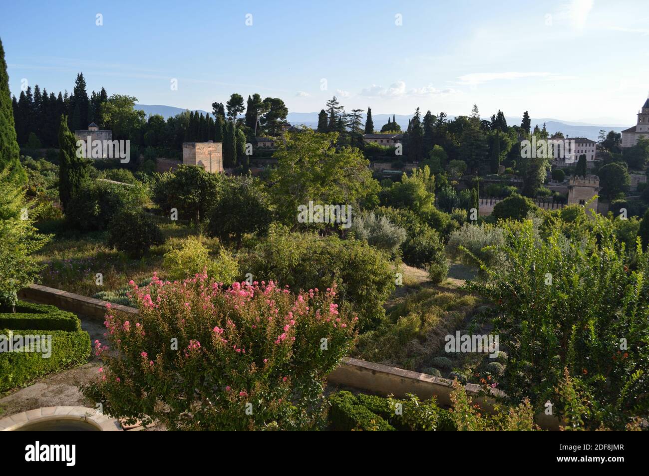 Lookout Point inside Generalife Gardens Adjacent to the Alhambra in ...