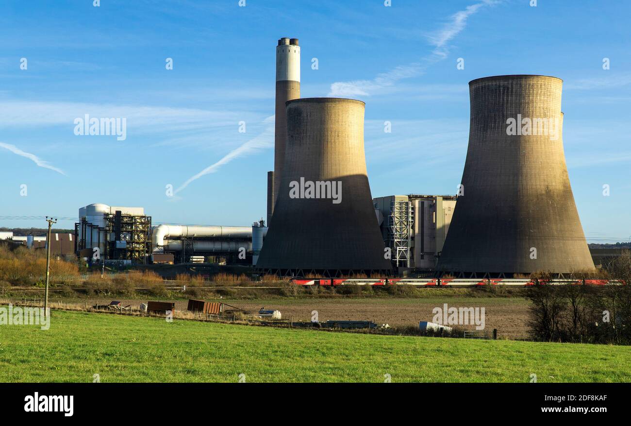 Power station infrastructure scene Stock Photo - Alamy