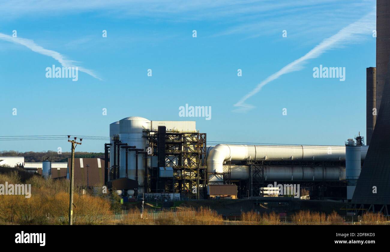 Power station infrastructure scene Stock Photo - Alamy
