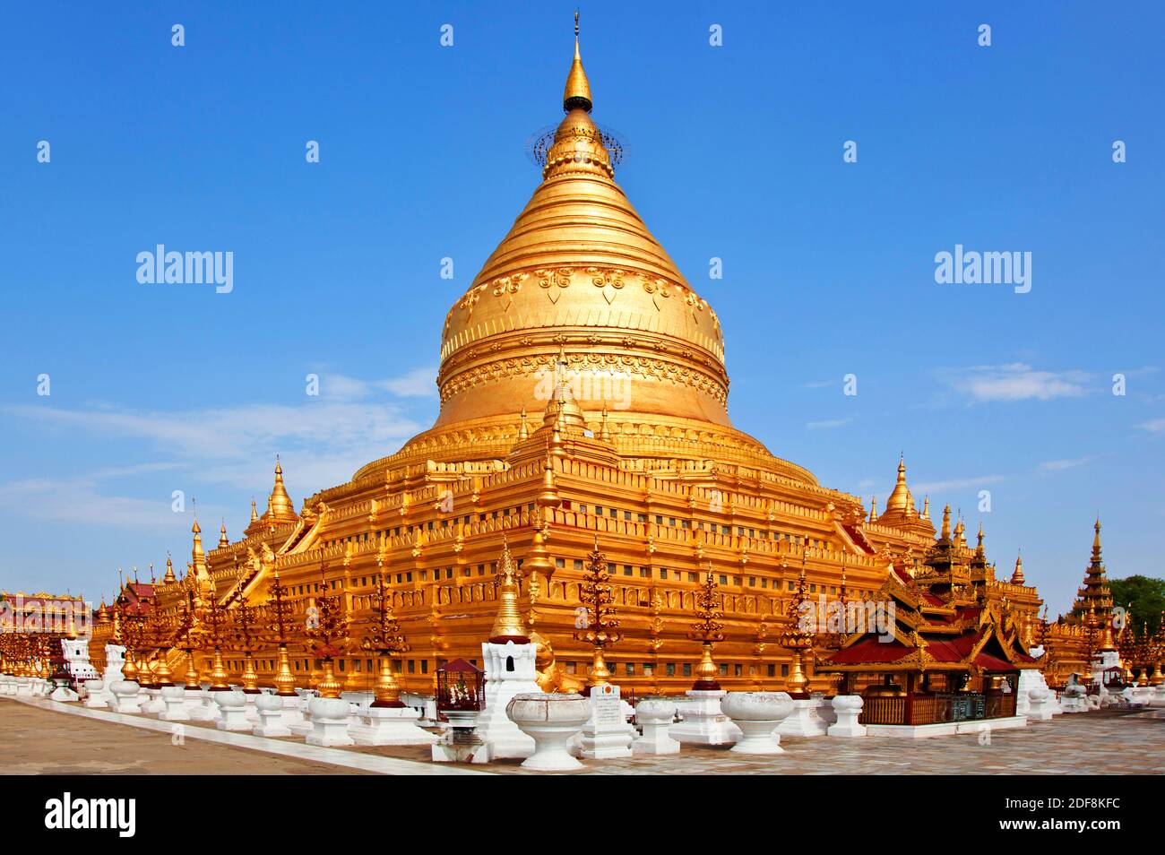 The GILDED SHWEZIGON PAGODA or PAYA was completed in 1102 AD by King ...