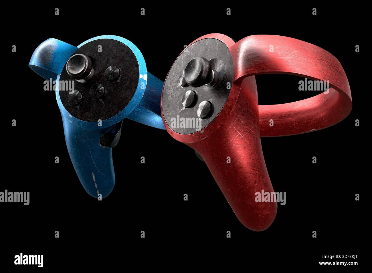 Used controllers for virtual reality, online and cloud gaming isolated ...