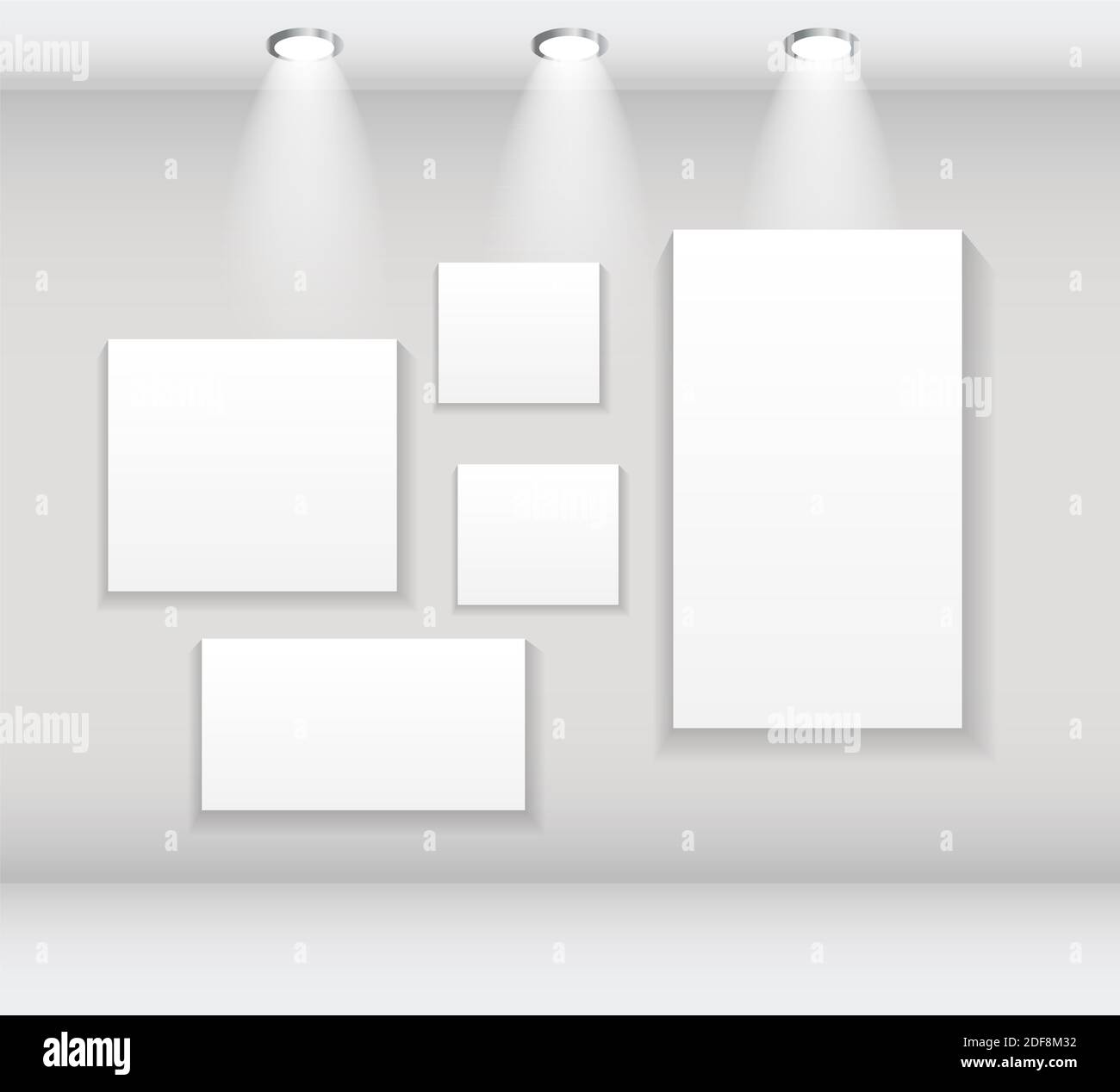 Frame on Wall for Your Text and Images, Illustration Stock Photo - Alamy