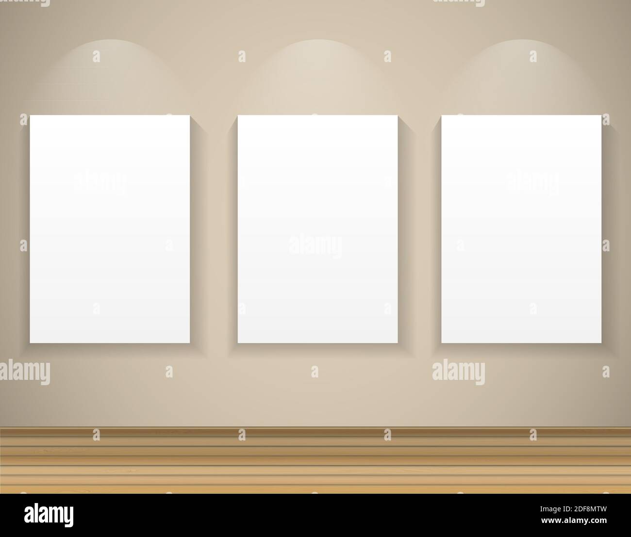 Frame on Wall for Your Text and Images, Illustration Stock Photo - Alamy