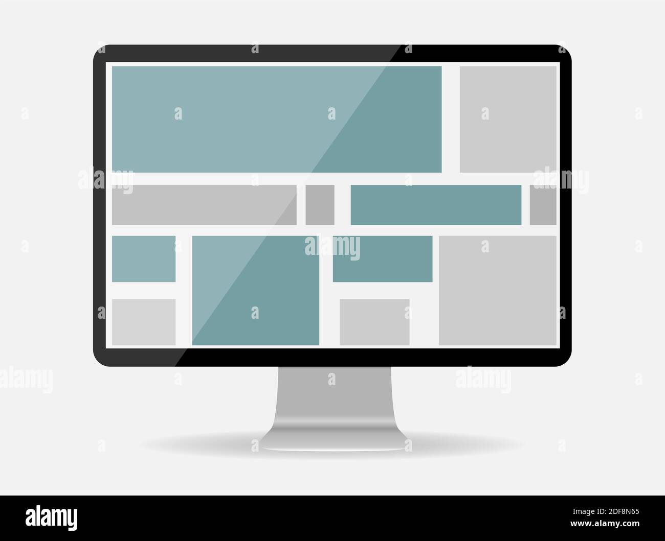 Abstract Design Computer Display Illustration Stock Photo - Alamy