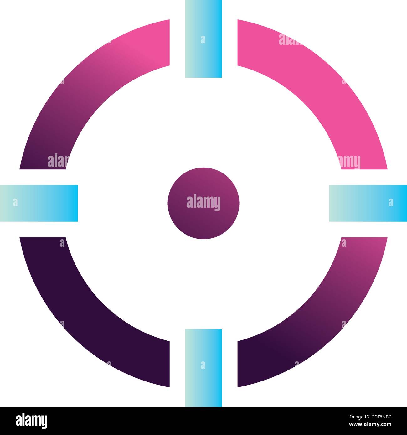 Target design, Solution success strategy idea theme Vector illustration ...