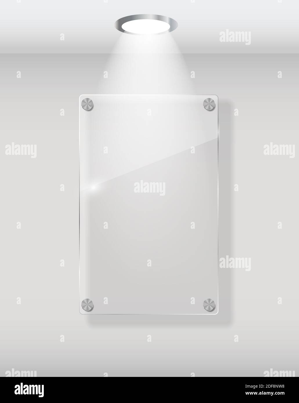 Realistic Glass Frames. Illustration. EPS 10 Stock Photo - Alamy