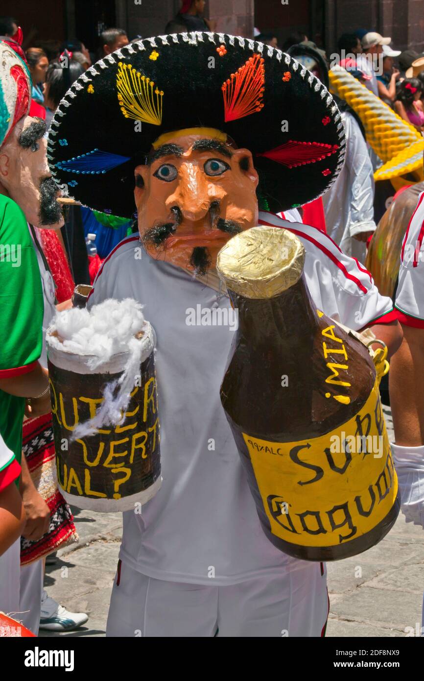Mexicans dress in costumes and participate the DIA DE LOS LOCOS (DAY OF ...
