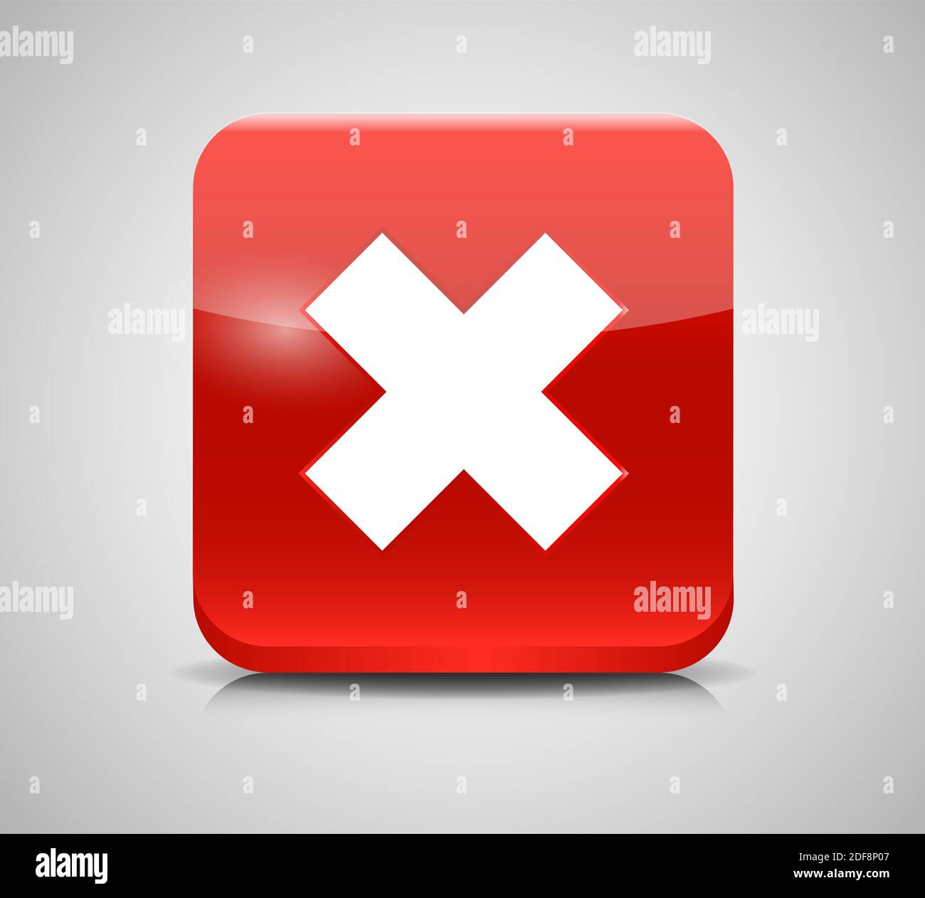 Red Check Mark Icons. EPS 10 Stock Photo - Alamy