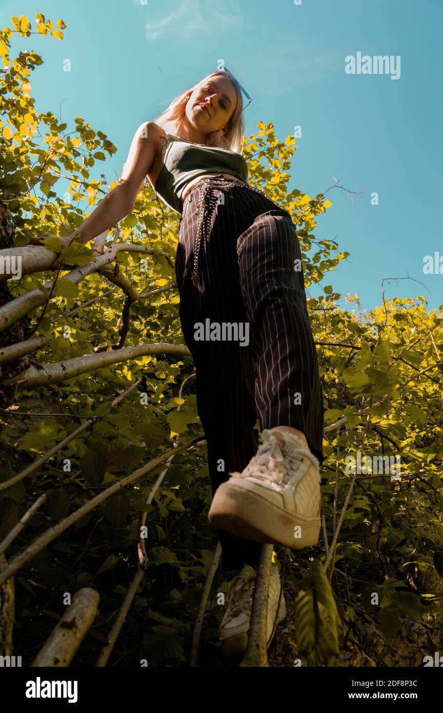 Portraits in the summer Stock Photo - Alamy