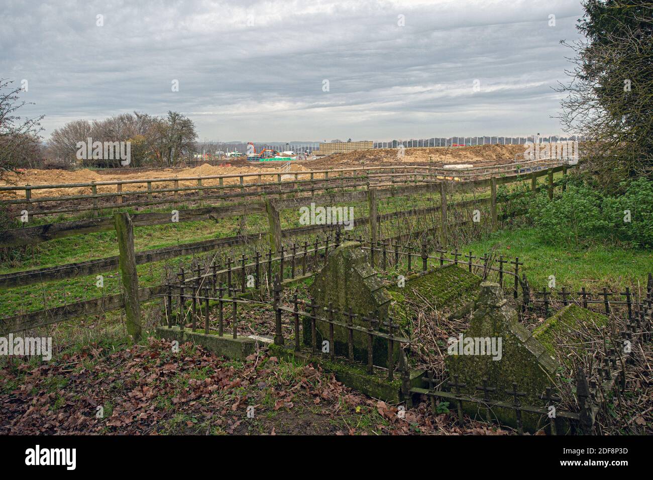 Construction is underway on a 27-acre post-Brexit lorry park next to St ...