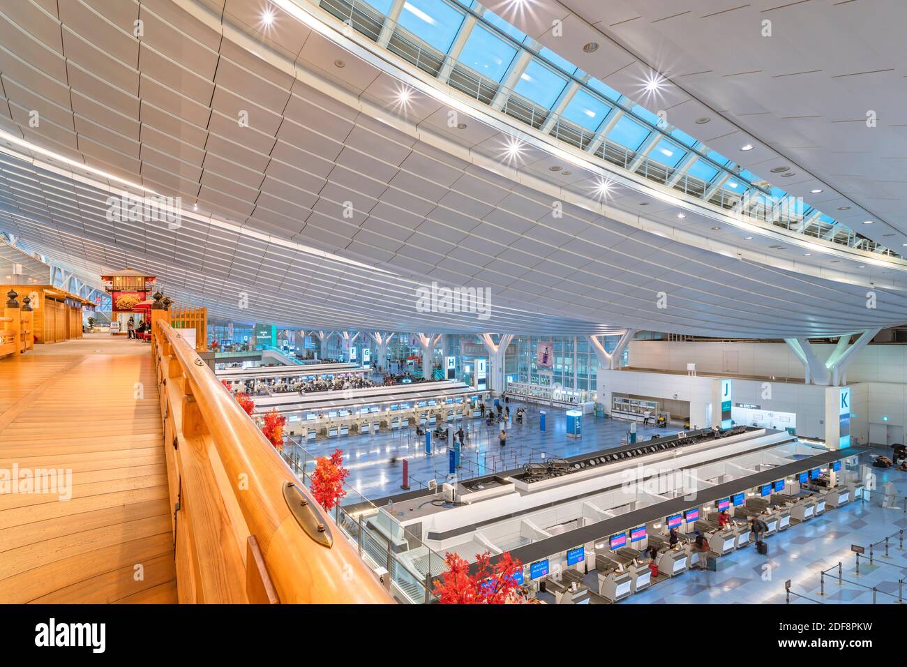 tokyo, japan - november 22 2019: Upper view from the Edo Market Place ...