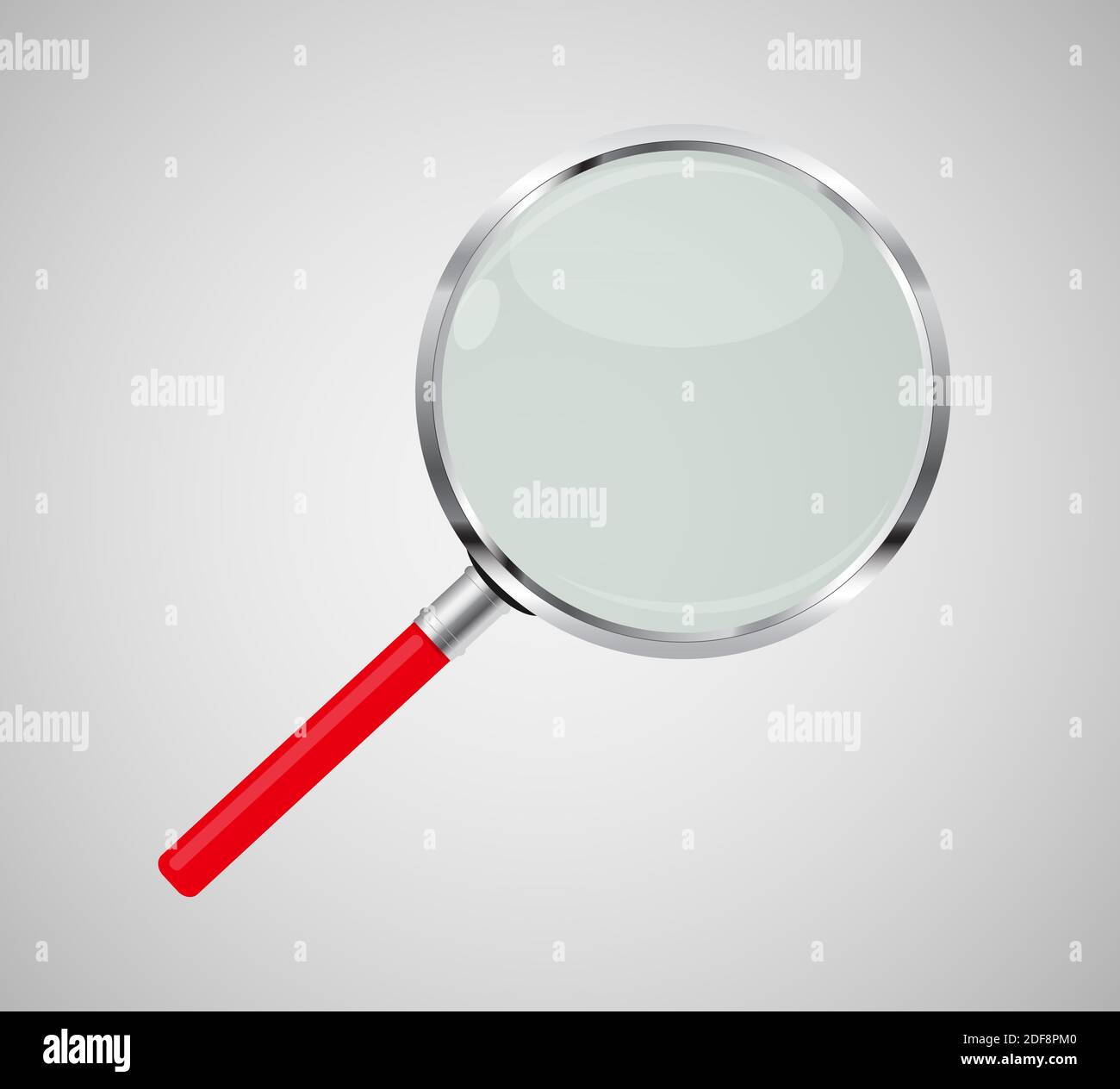 Magnifying Glass Search Icon Illustration Stock Photo - Alamy