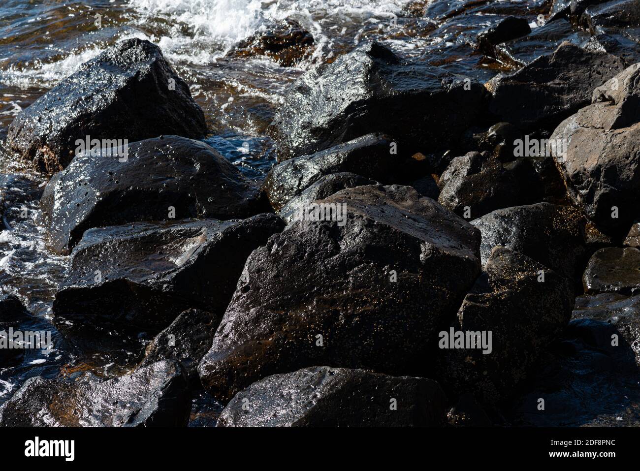 Volcanic rock relief structure lava background texture Stock Photo - Alamy
