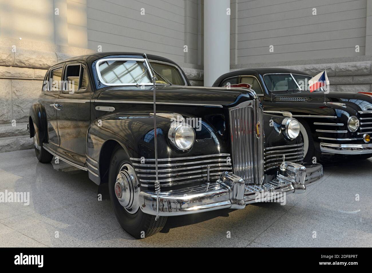 Armoured staff cars from the 1950s by manufacturers Skoda and Red Flag ...