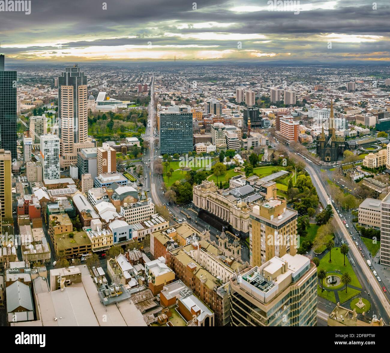 Overview of the City of Melbourne, Victoria, Australia Stock Photo - Alamy