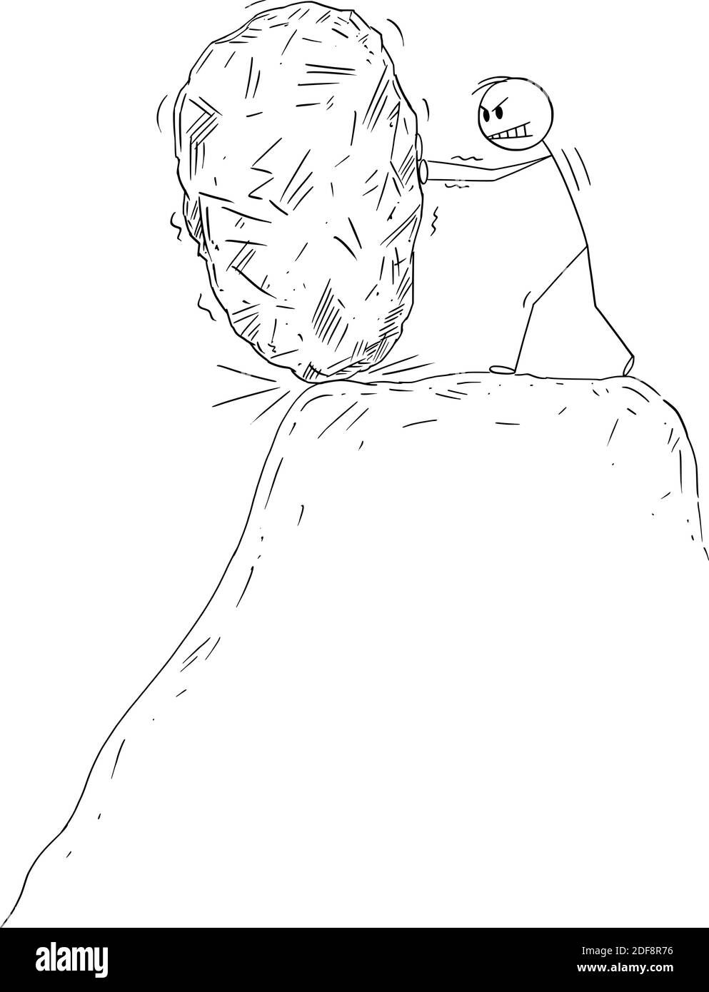 Stickman downhill Cut Out Stock Images & Pictures - Alamy