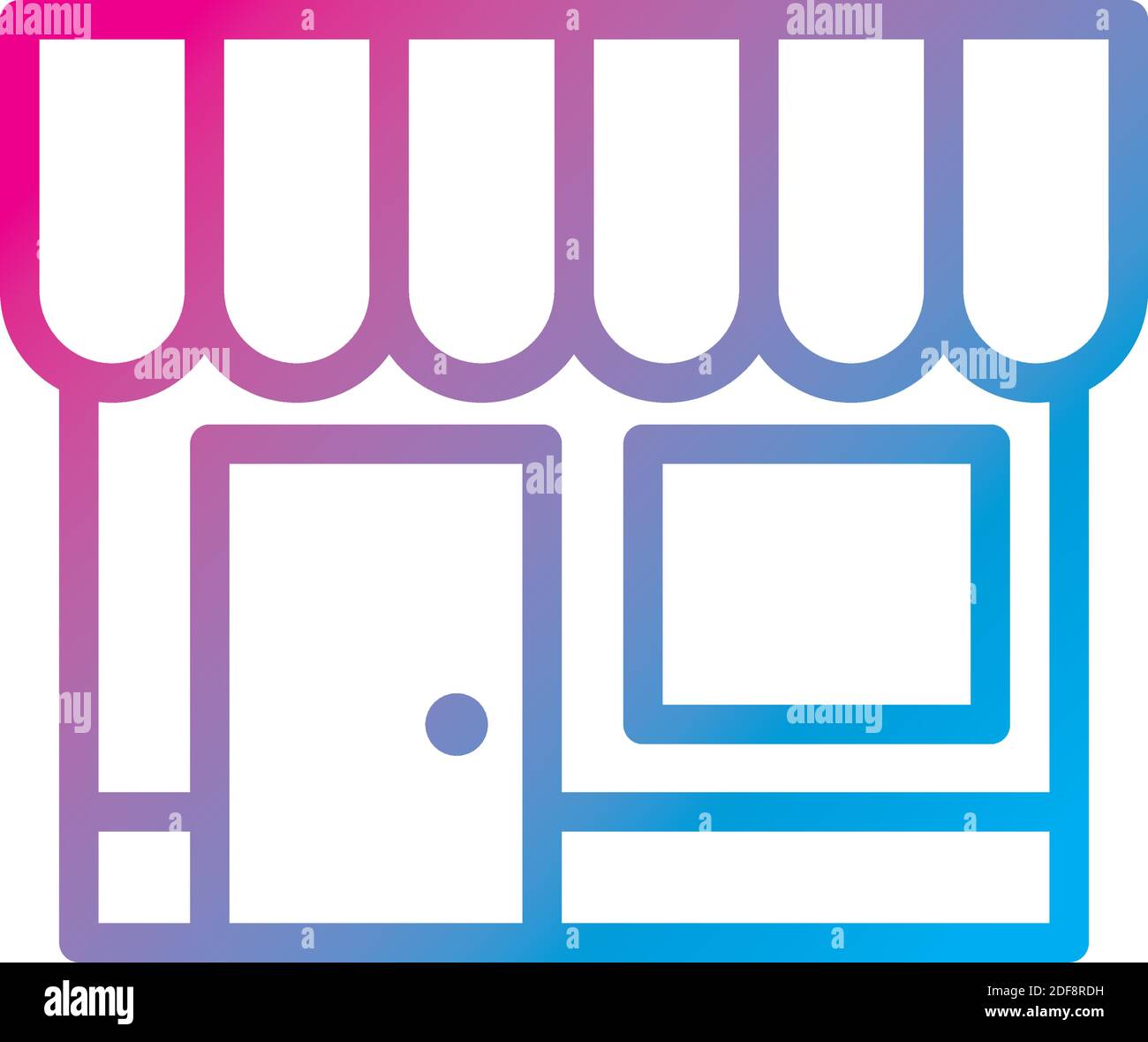store gradient style icon design of Shop supermarket and market theme ...