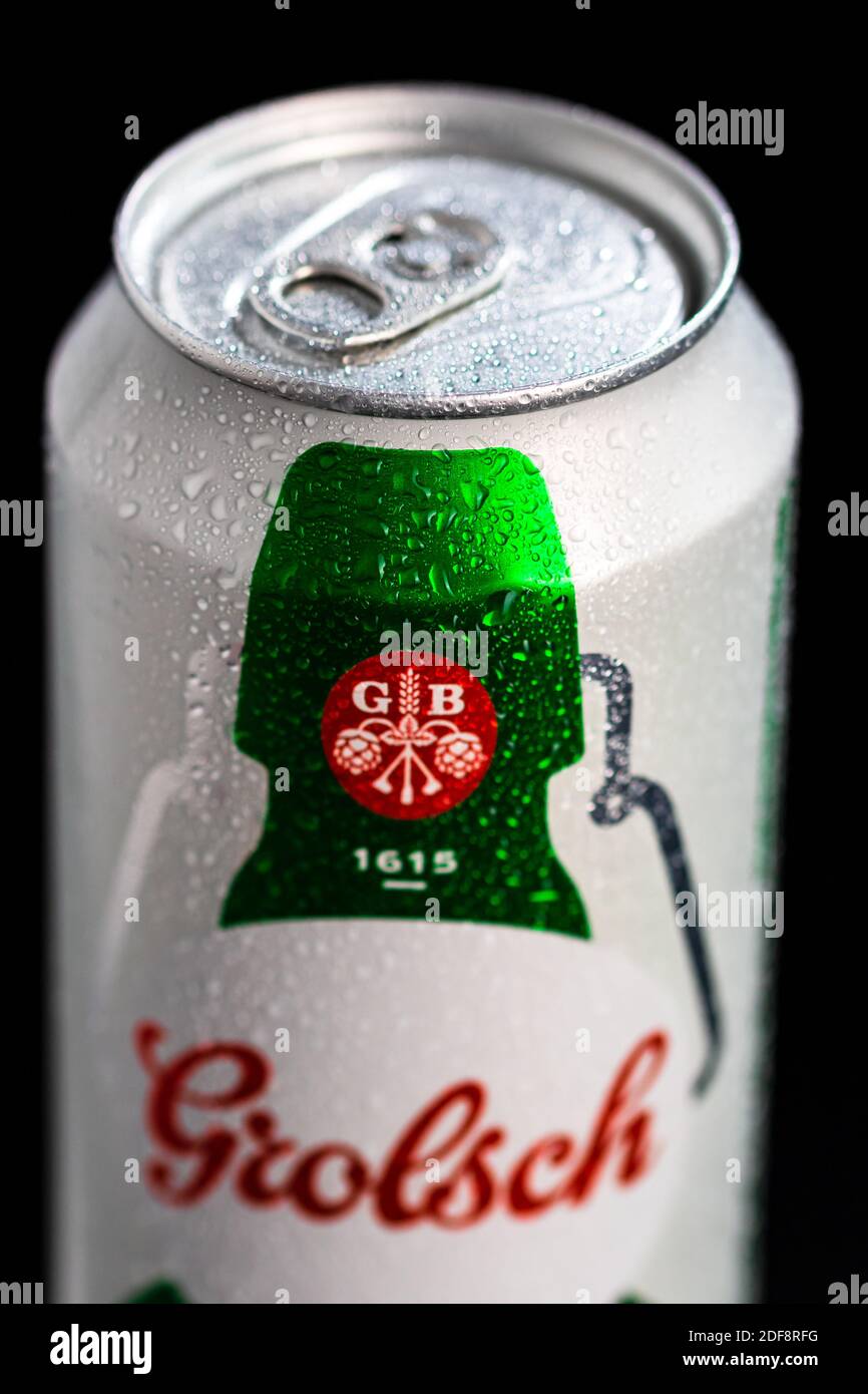 Grolsch premium lager beer can hi-res stock photography and images - Alamy
