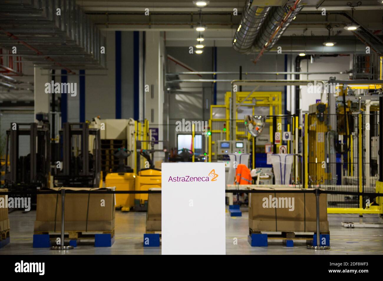 Illustrations of the factory of AstraZeneca during a visit at the ...