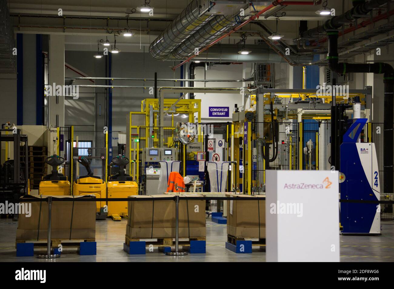 Illustrations of the factory of AstraZeneca during a visit at the ...