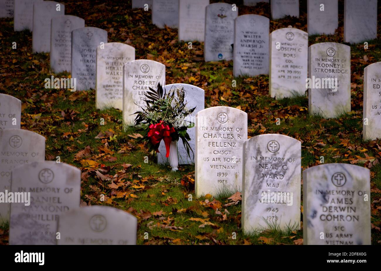 A fall scene from Arlington National Cemetery Stock Photo - Alamy