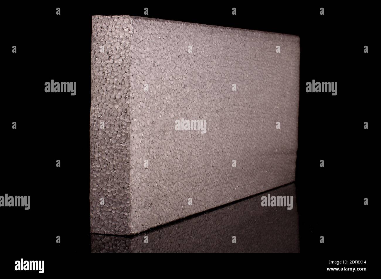 Block of thermal insulation with graphite polystyrene for thermal ...