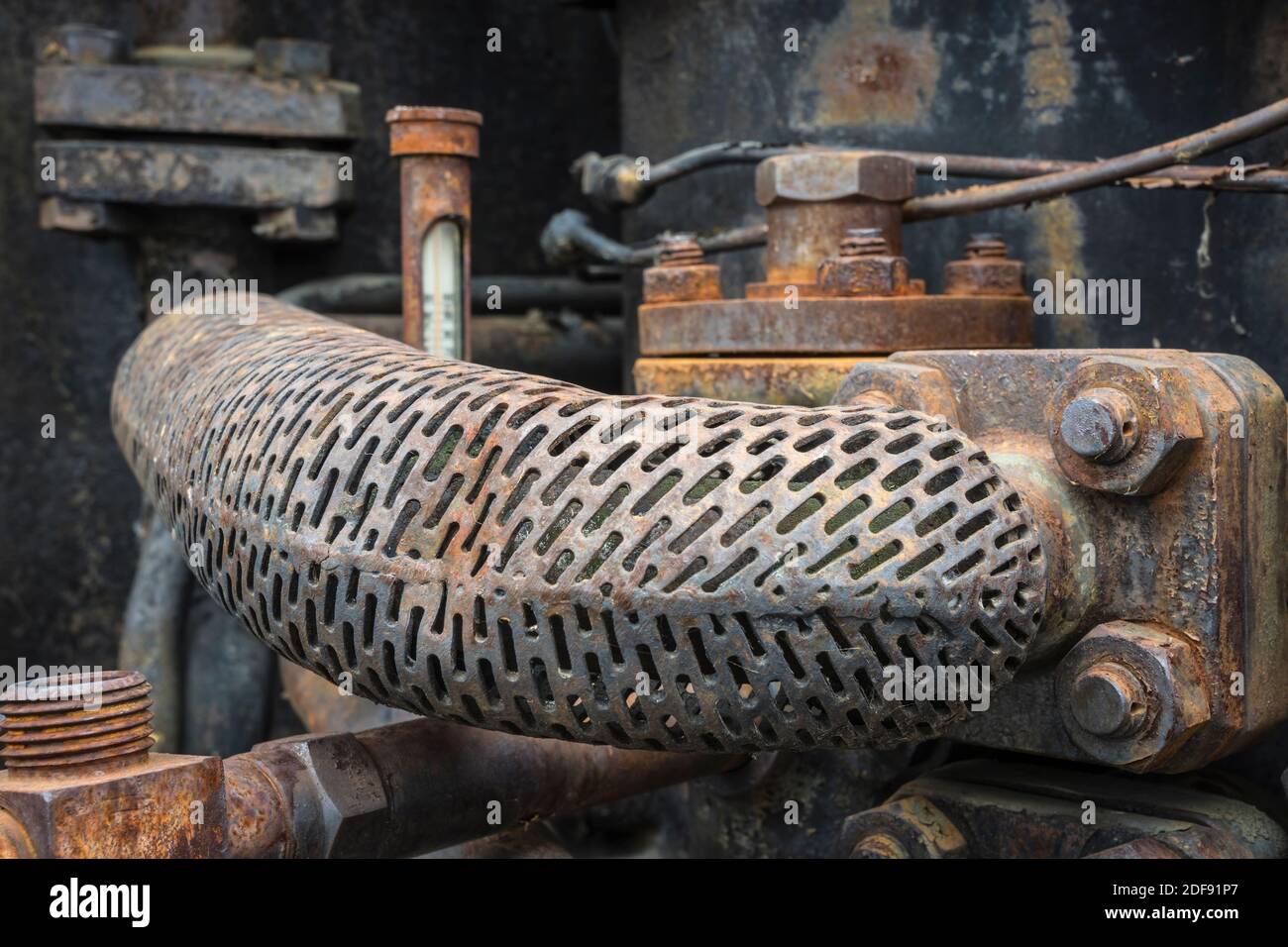 detail of an historic diesel engine Stock Photo - Alamy