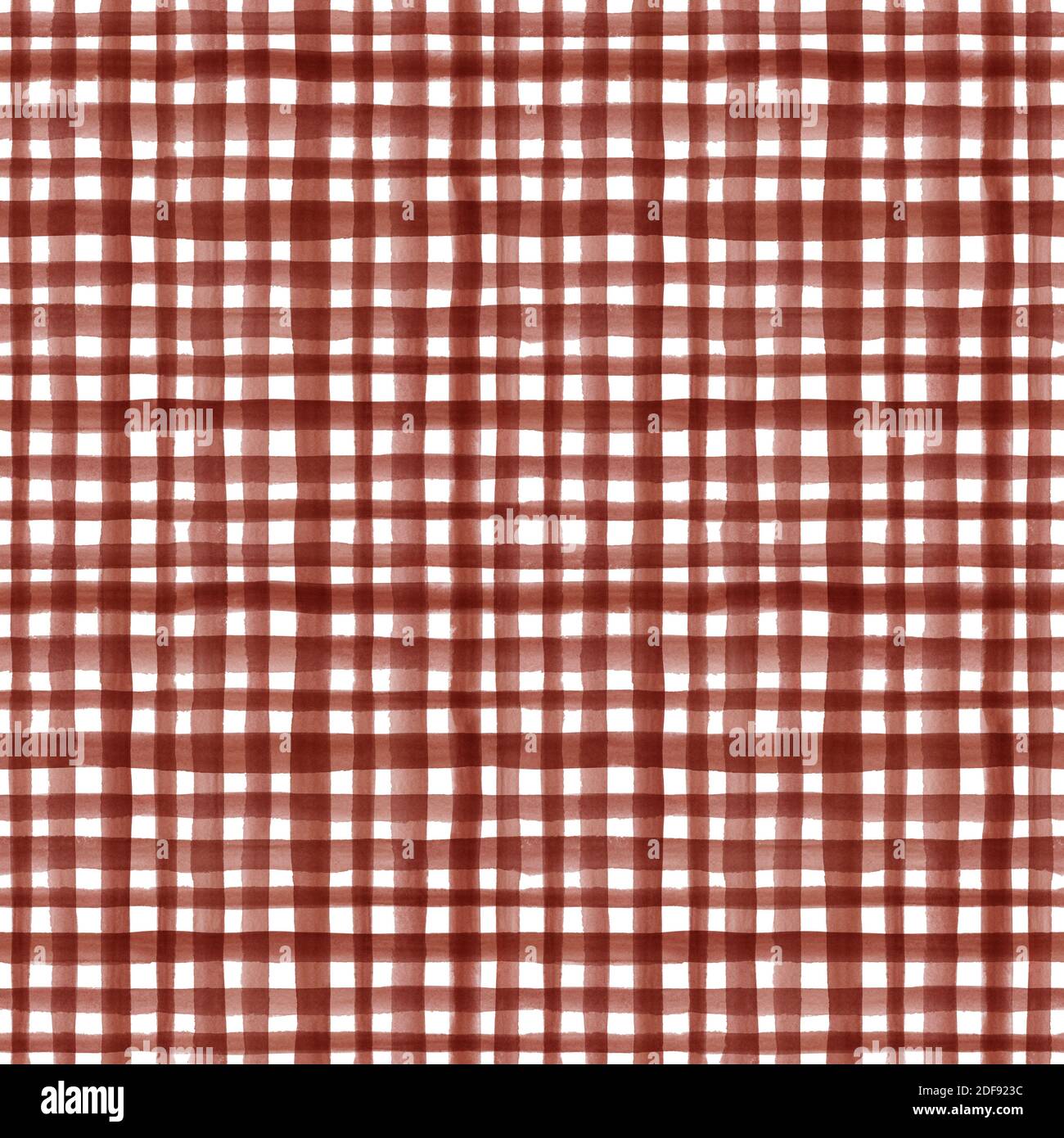 Checked tablecloth red white as rustic seamless background as template ...