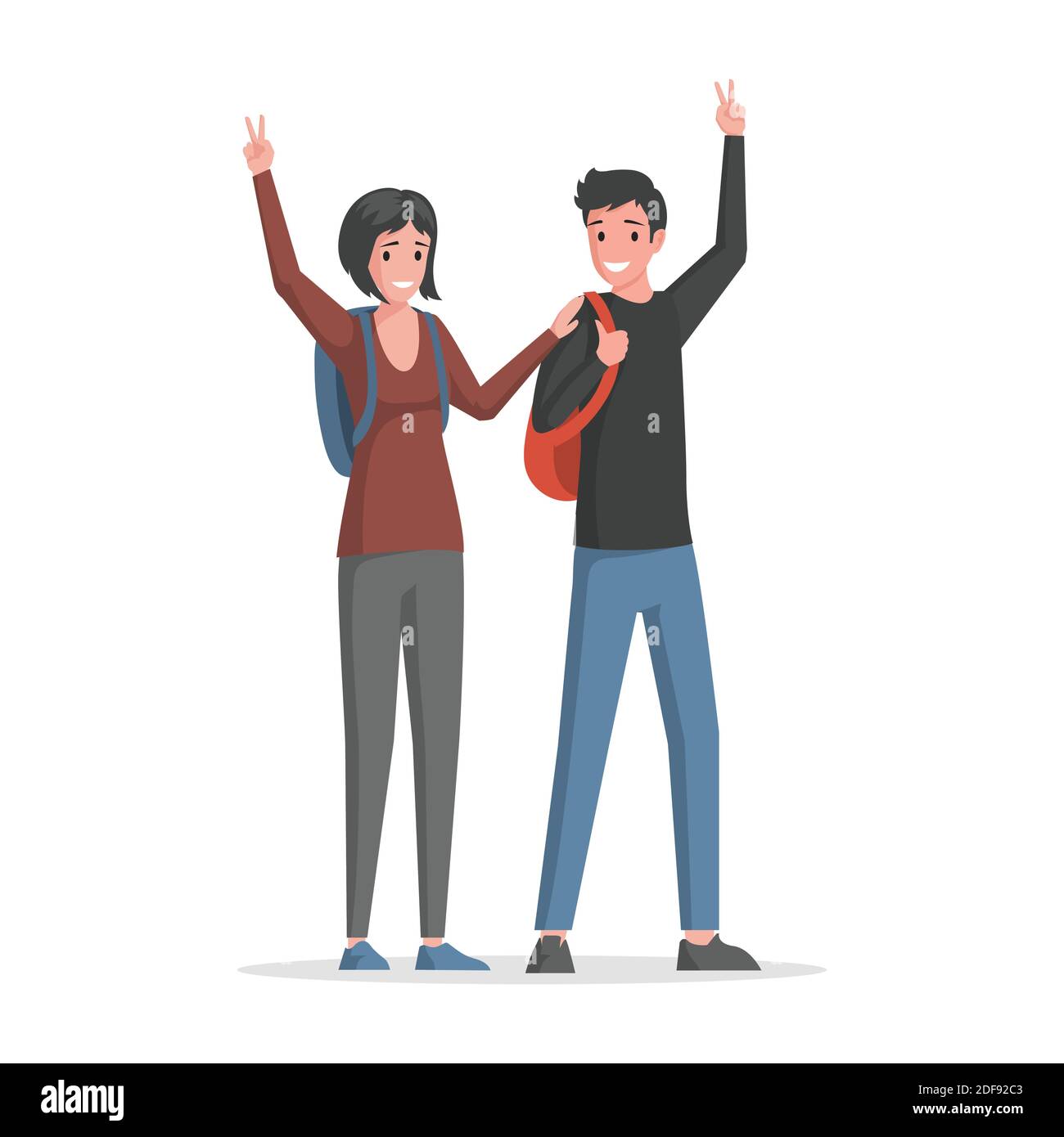 Welcoming tourist Stock Vector Images - Alamy