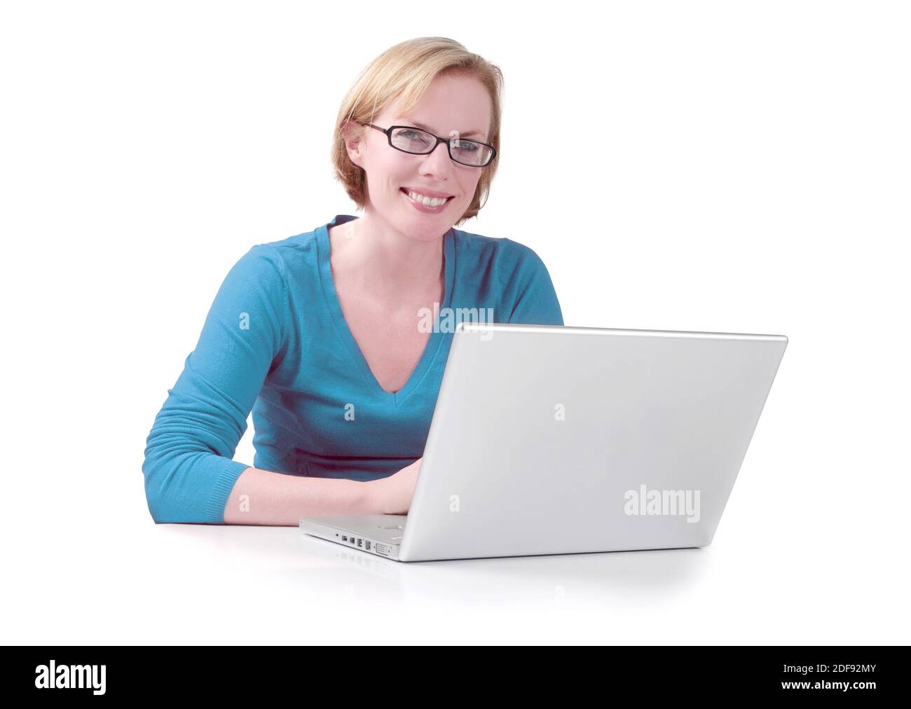 Beautiful woman in blue top hi-res stock photography and images - Alamy