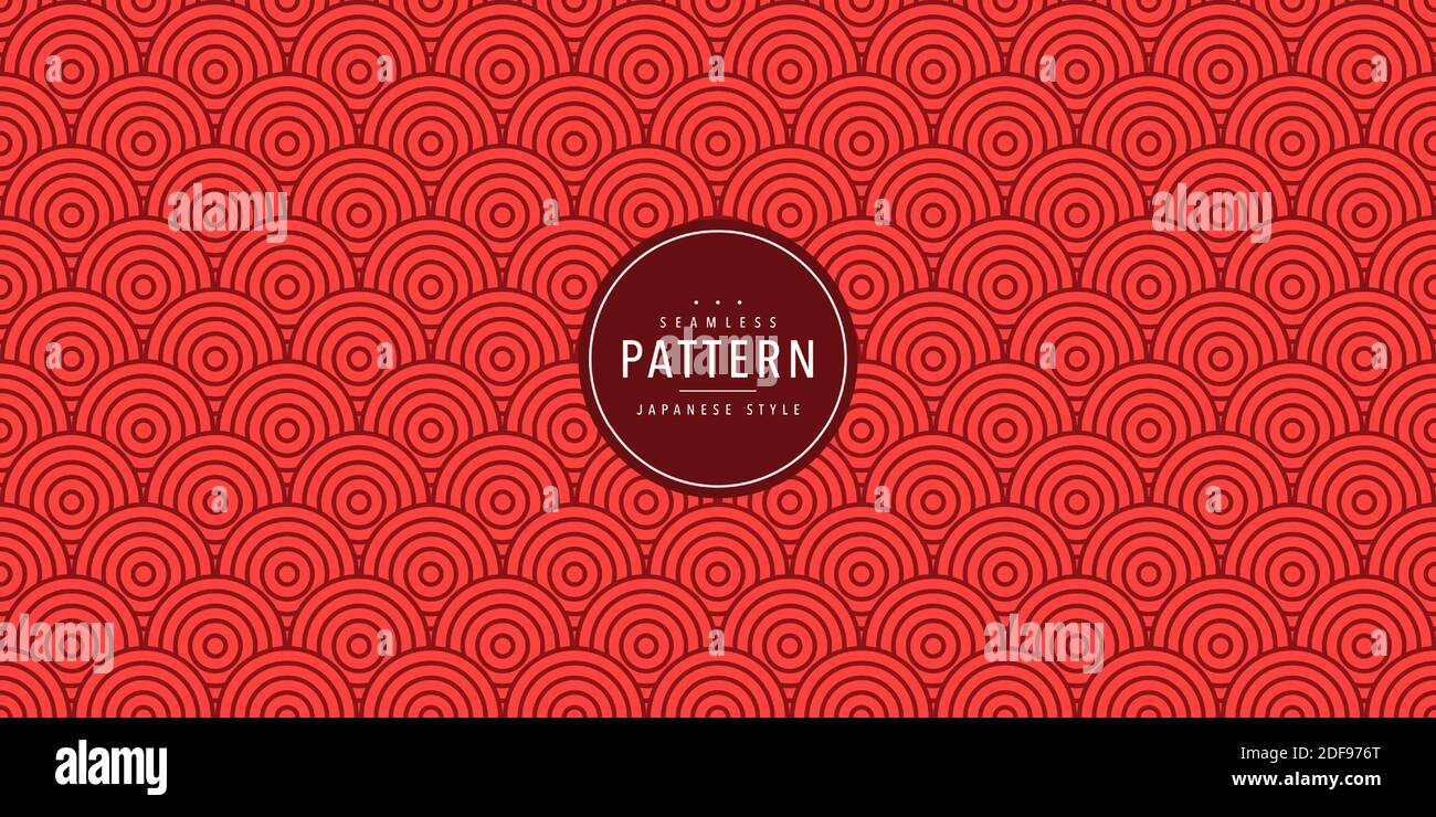 Japanese seamless round pattern. Traditional Chinese texture. Oriental ...