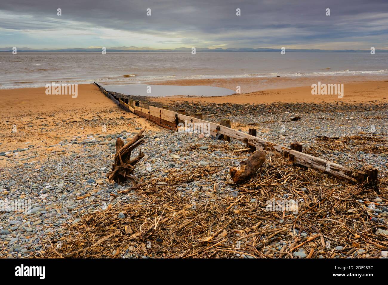 01.12.2020 Rossall Beach, Fleetwood, Lancashire, UK. The four storey ...