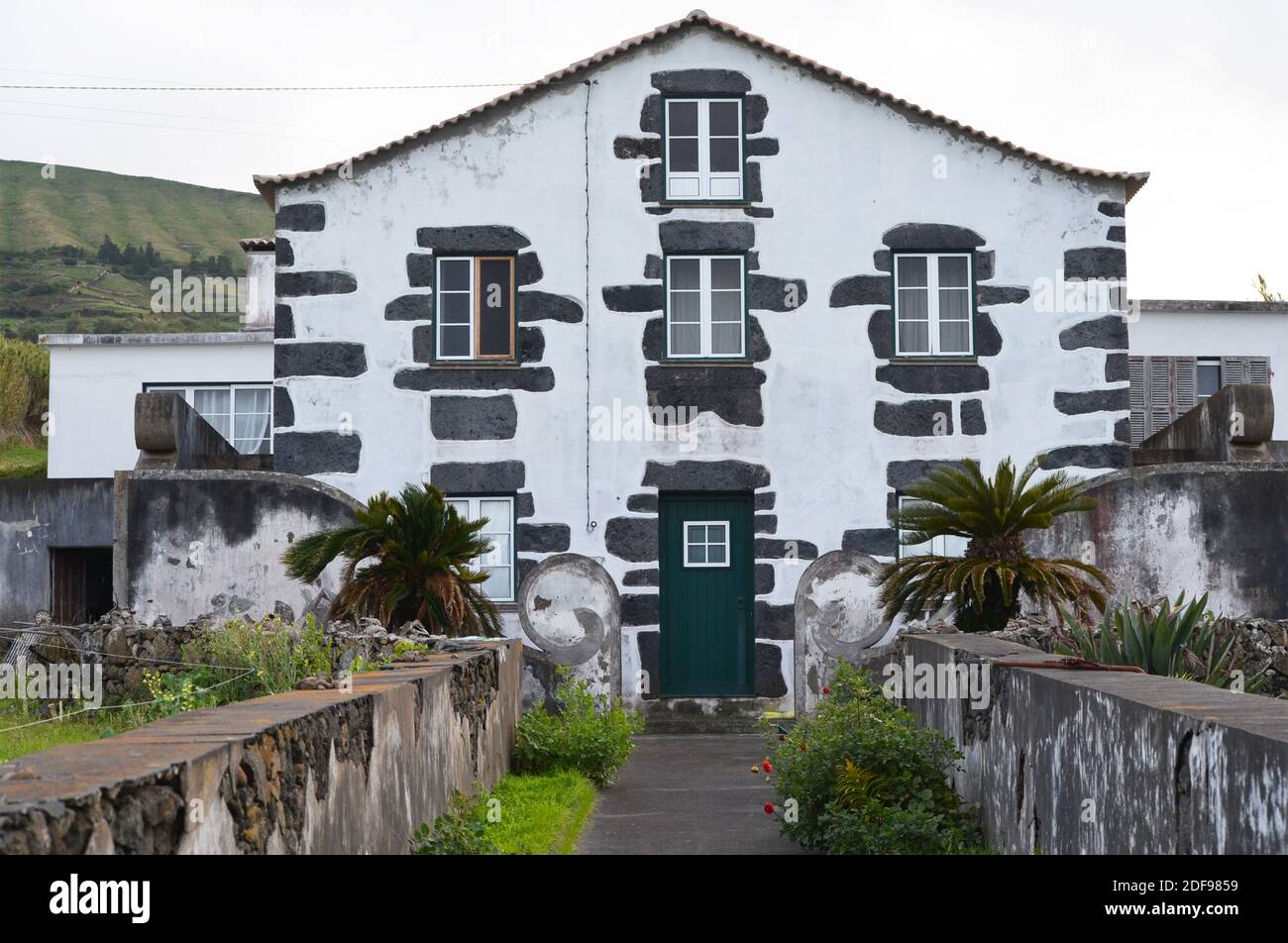 Traditional architecture in Graciosa island, Azores archipelago ...