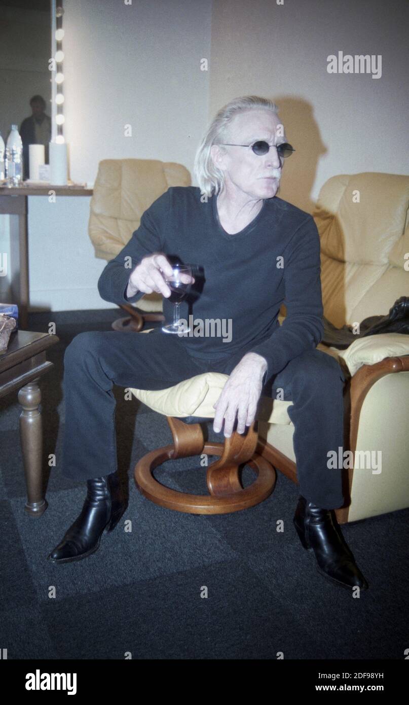 File photo dated March 10, 2002 of Singer Christophe backstage during a ...