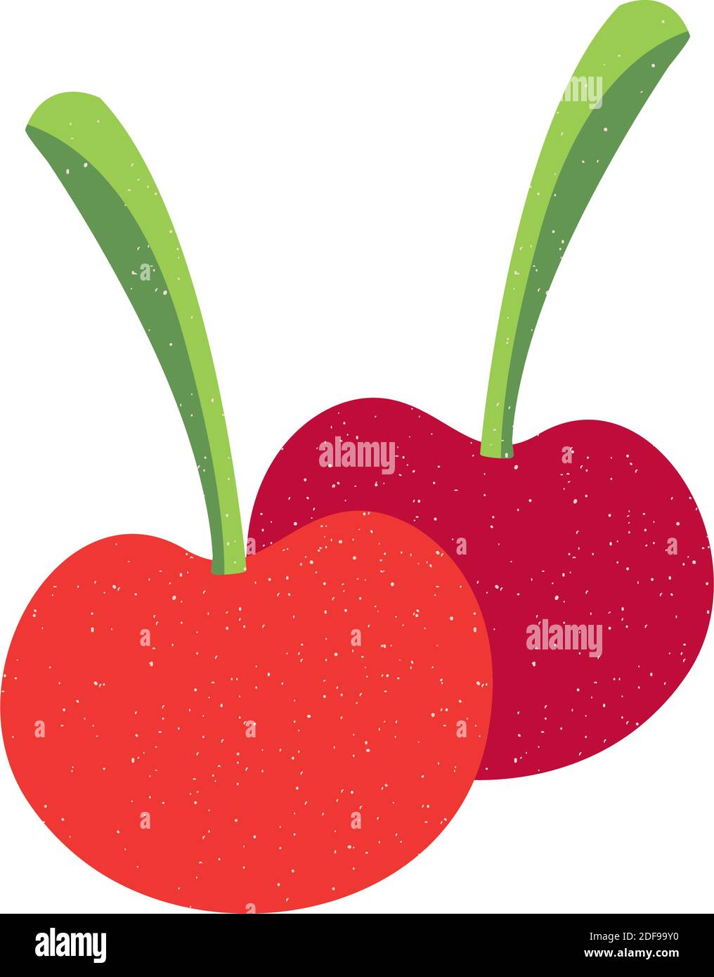 cherry fruit design of healthy organic food theme Vector illustration ...