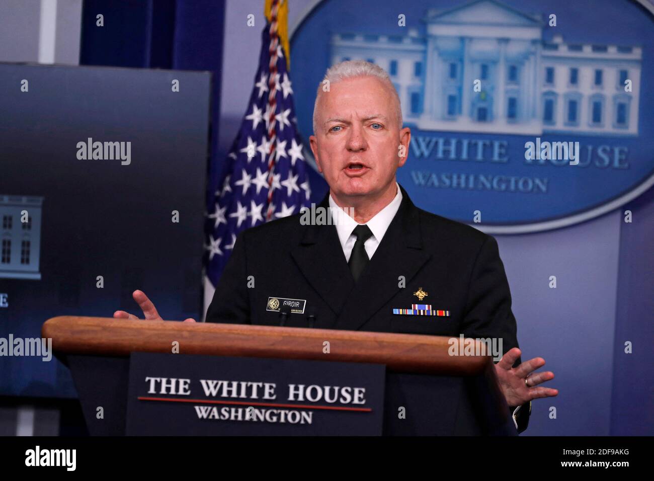 Brett Giroir, U.S. assistant secretary for health, speaks during a news ...