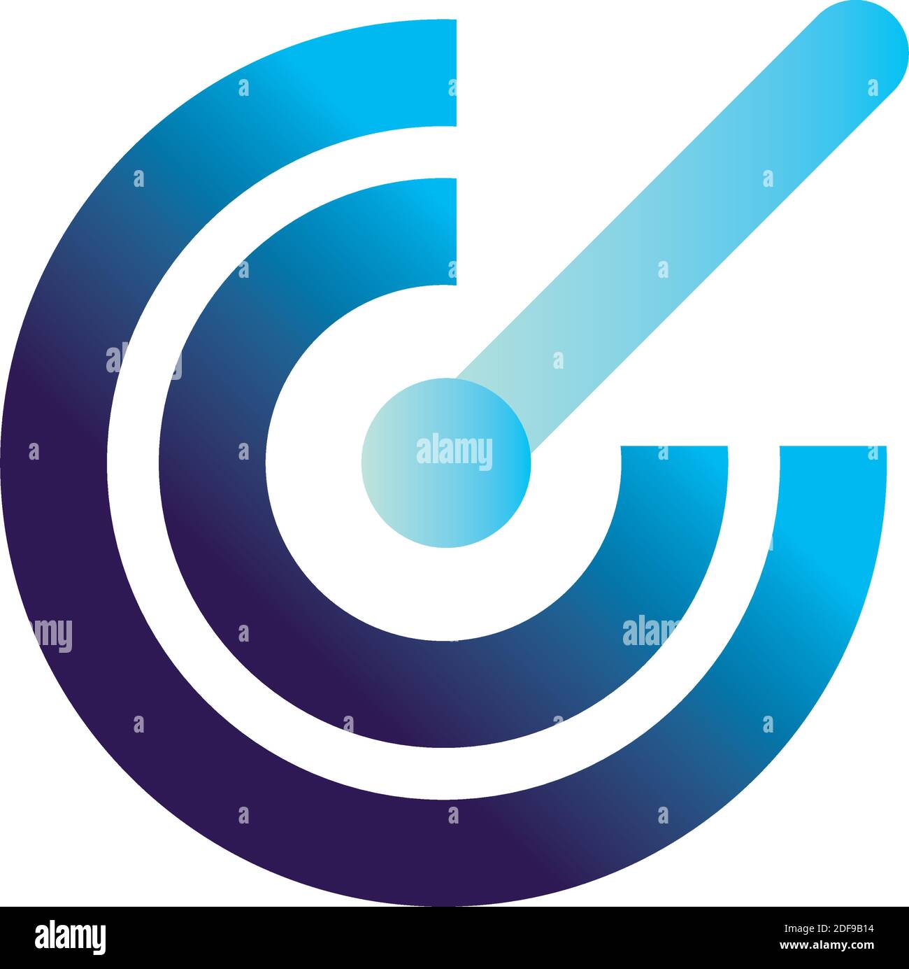 Target blue design, Solution success strategy idea theme Vector ...