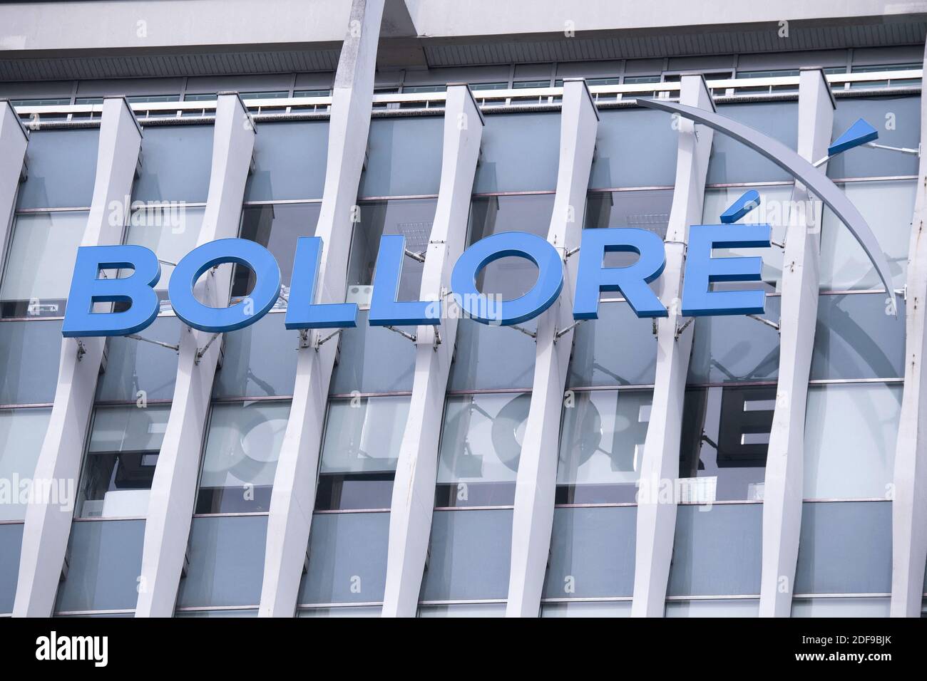 Building of Bollore on April 21, 2020 in Puteaux, France. Photo by ...