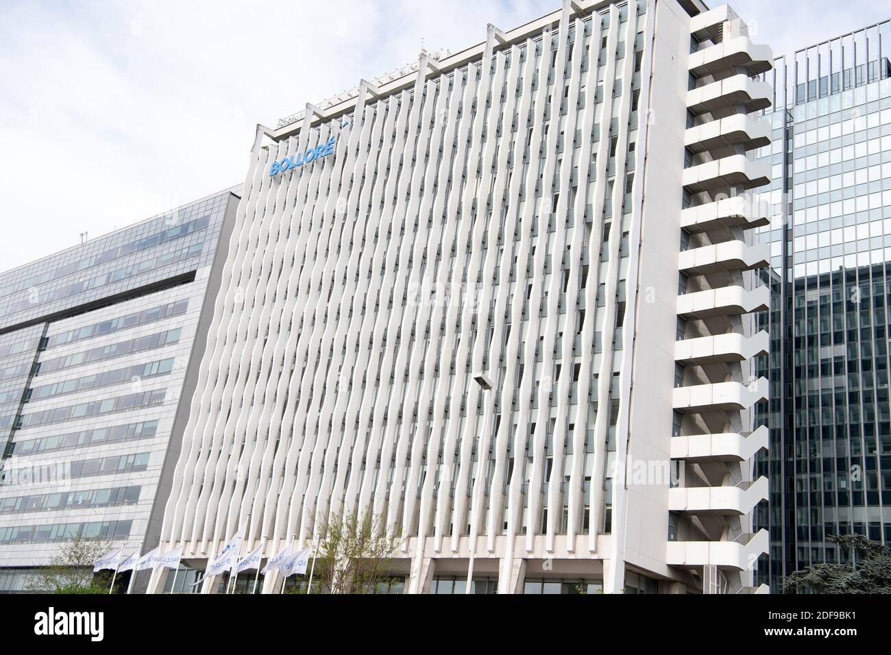 Building of Bollore on April 21, 2020 in Puteaux, France. Photo by ...