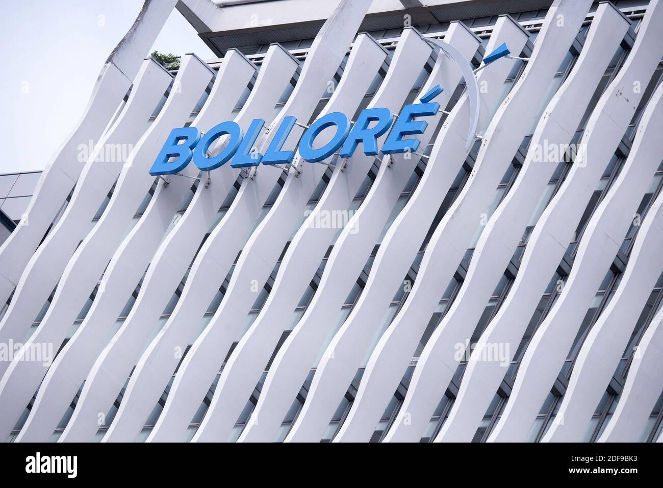 Building of Bollore on April 21, 2020 in Puteaux, France. Photo by ...