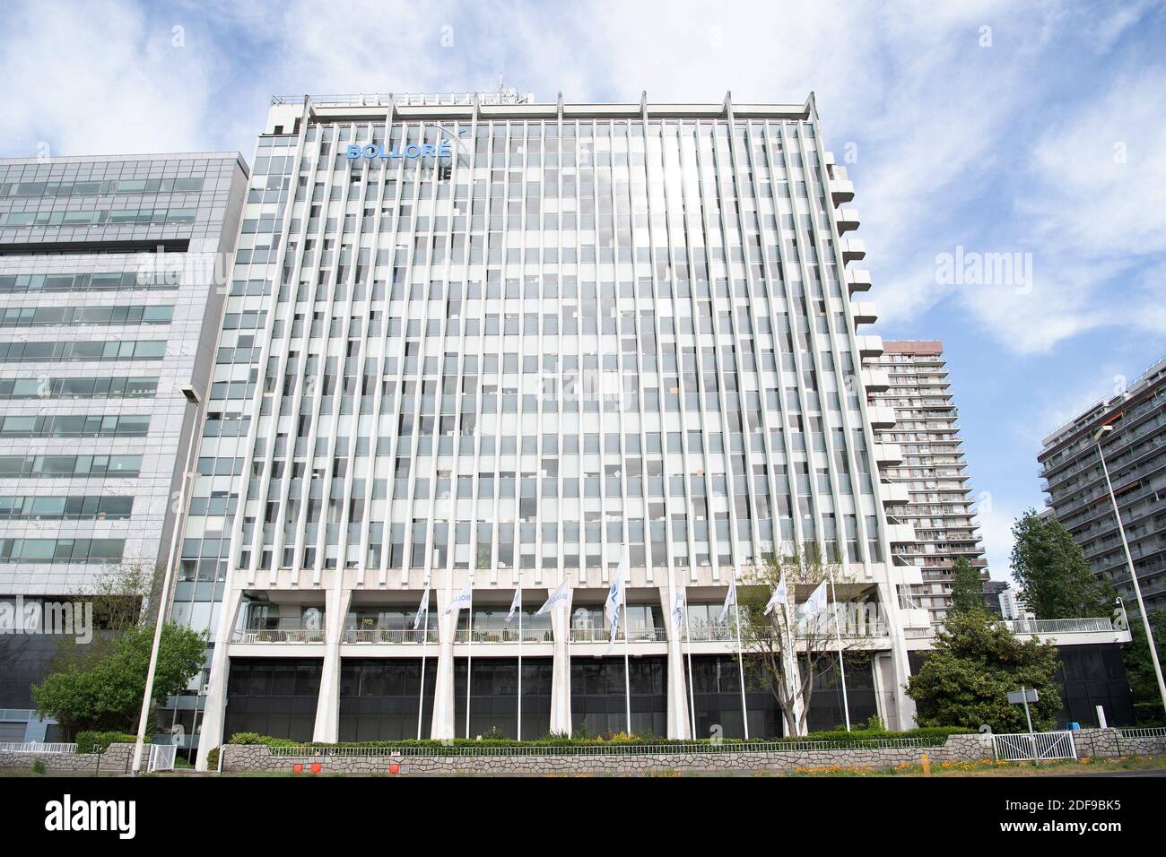 Building of Bollore on April 21, 2020 in Puteaux, France. Photo by ...