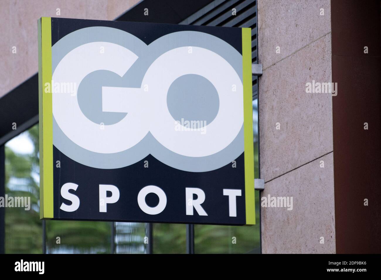 A shop sign of Go Sport on April 21, 2020 in Paris, France. Photo by ...