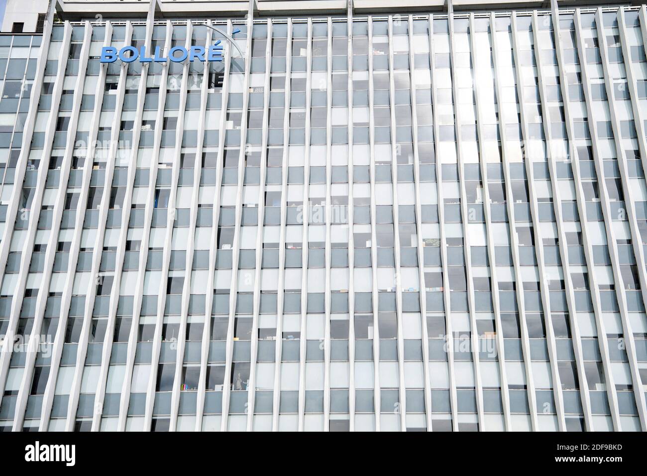 Building of Bollore on April 21, 2020 in Puteaux, France. Photo by ...