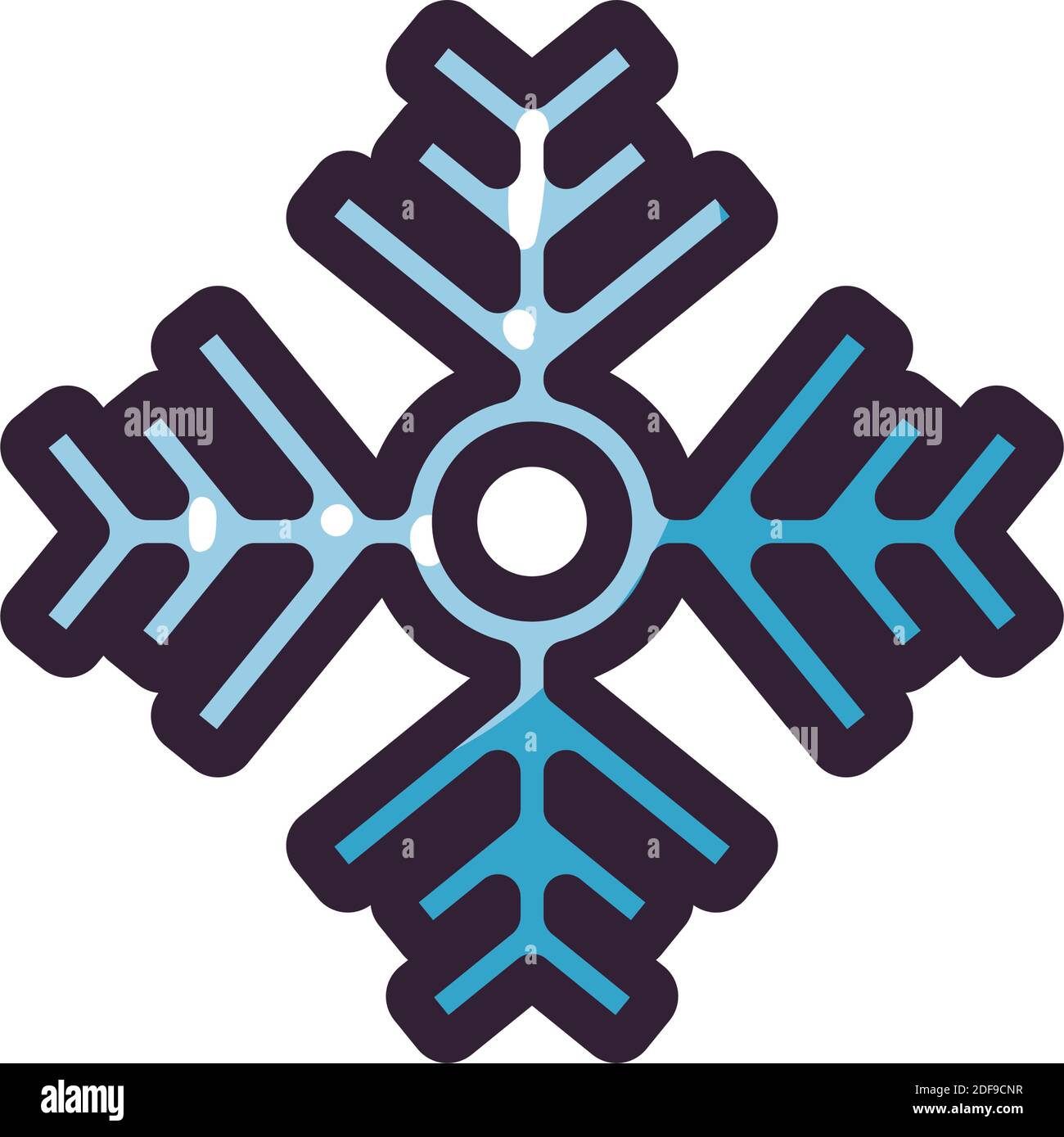 Blue snowflake design, Winter season merry christmas celebration and ...